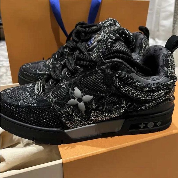 Louis Vuitton | Shoes | Louis Vuitton Skate Trainerblack Swarovski ...